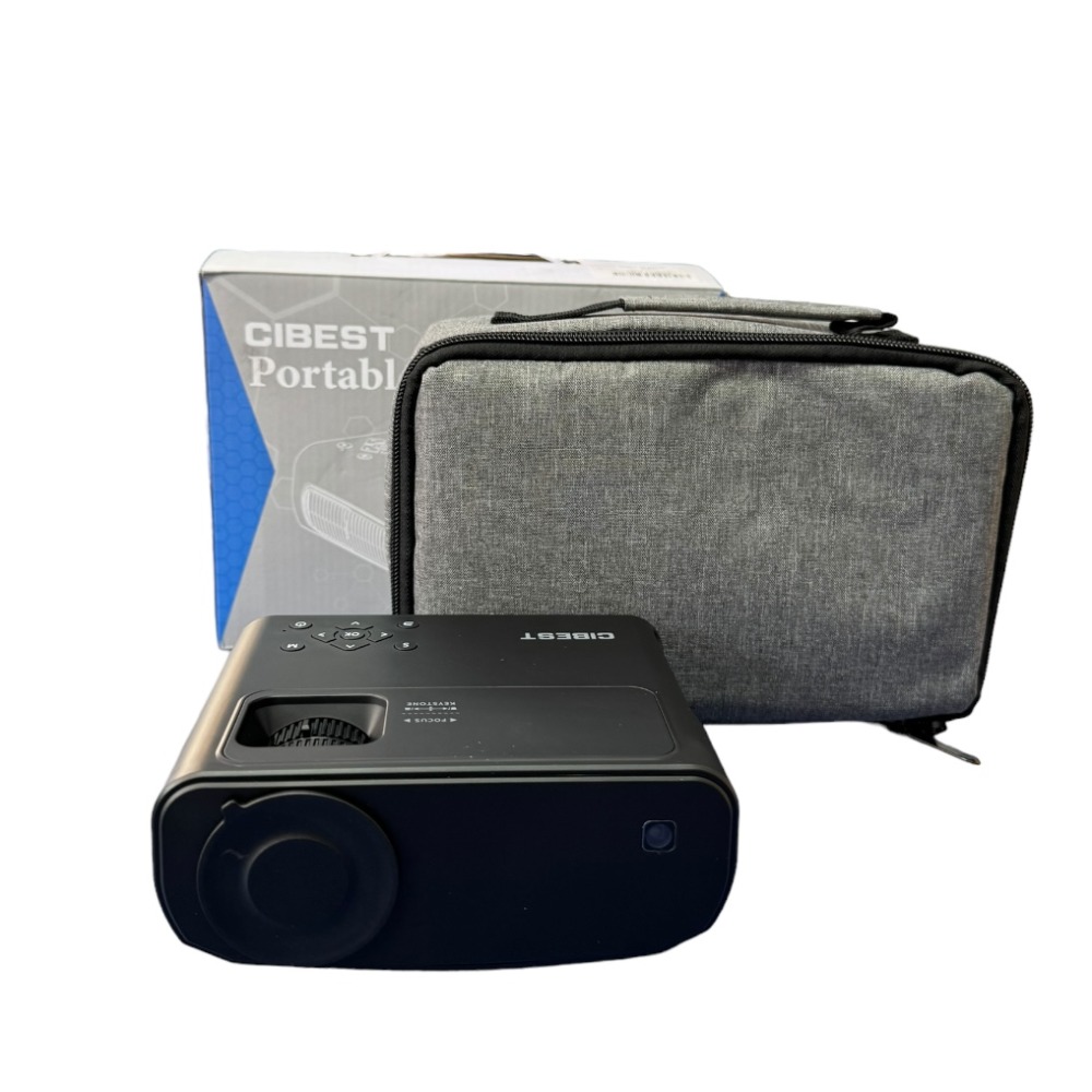 Pre-owned Projector Cibest WiFi Mini Full HD 1080P 10000 Lux Portable ...